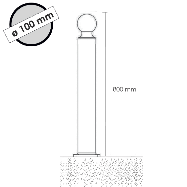 Embase spécifique pour potelet TPU – Parkfender